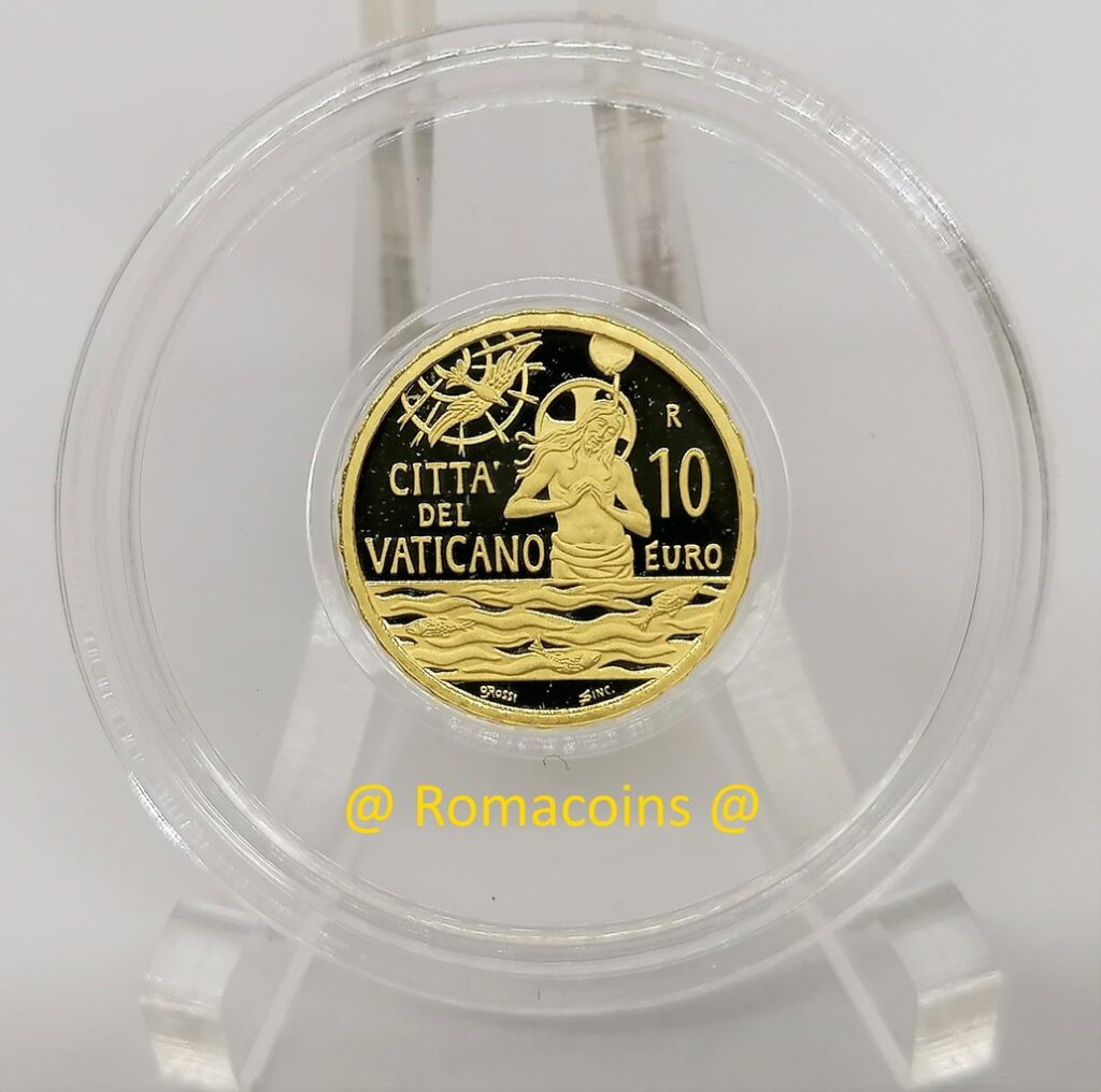 10 Euro Vatican 2021 Gold Coin Proof Baptism - Romacoins