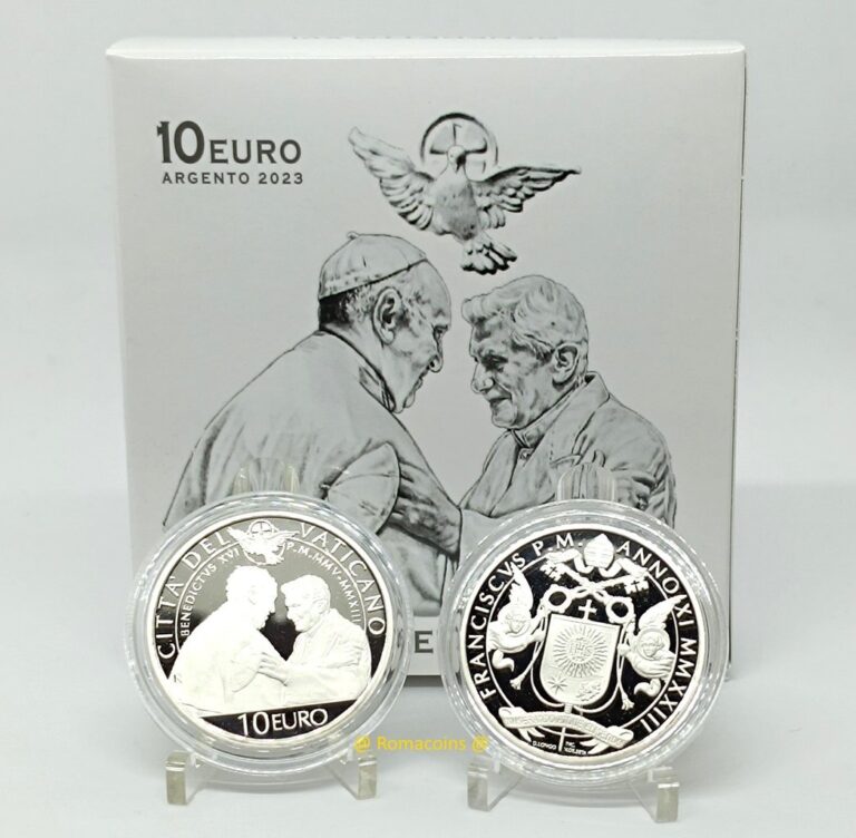 10 Euro Vatican 2023 Silver Extraordinary Coin Benedict XVI - Romacoins