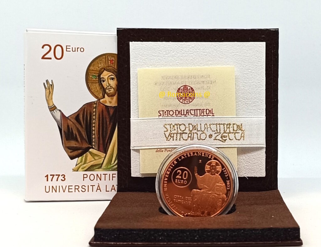 20 Euro Coin Vatican 2023 Copper Università Lateranense Proof - Romacoins