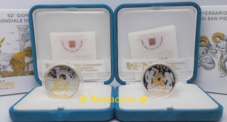 5 + 10 Euro Vatican 2019 Gold and Silver Proof - Romacoins