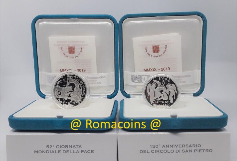 5 + 10 Euro Vatican 2019 Silver Coins Proof - Romacoins