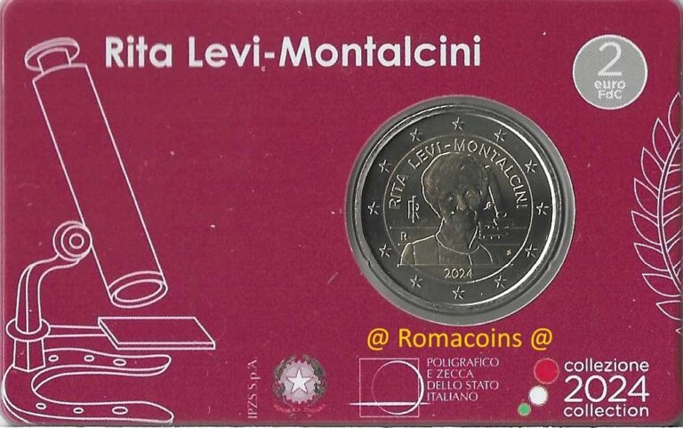 Coincard Italy 2024 2 Euro Coin Rita Levi-Montalcini - Romacoins
