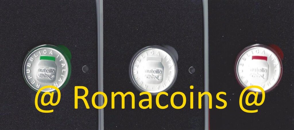 Triptych Nutella 5 Euro 2021 Italy Silver 3 Boxes - Romacoins