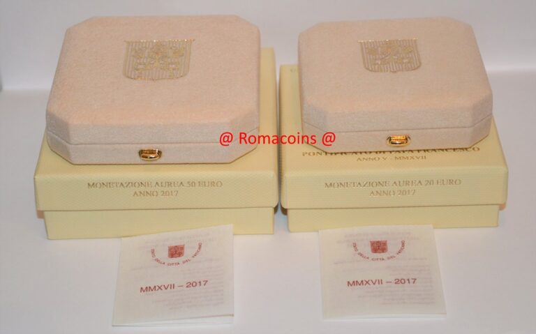 Vatican 20 + 50 Euro 2017 Gold Coins Proof - Romacoins