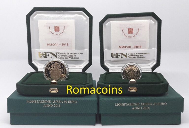 Vatican 20 + 50 Euro 2018 Gold Coins Proof - Romacoins