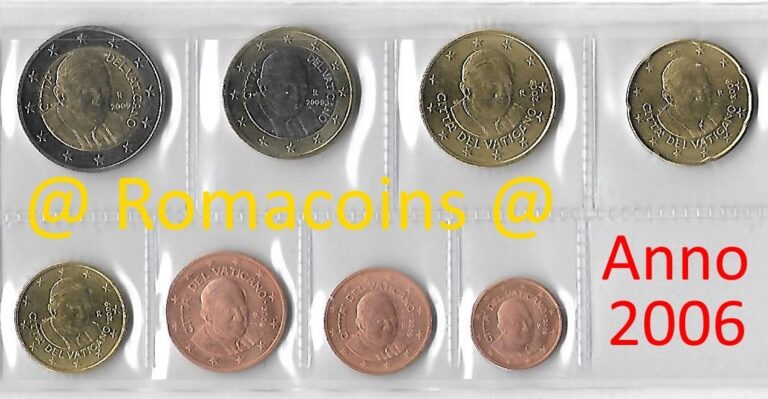 Vatican Complete Set 2006 Uncirculated - Romacoins