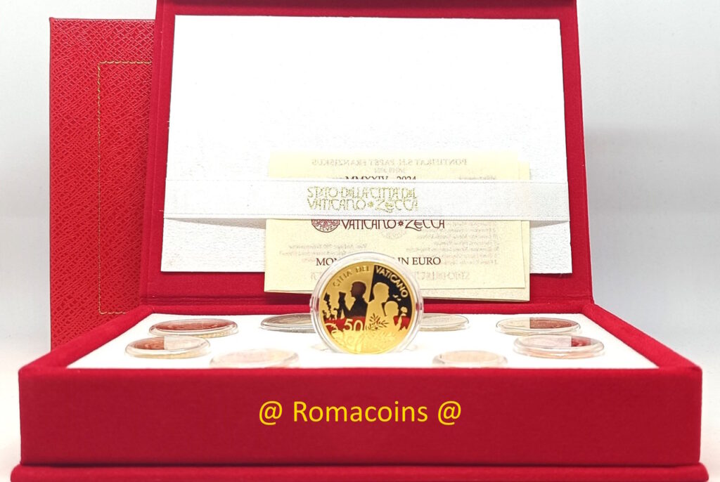 Vatican Proof Set 2024 Euro 50€ Gold - Romacoins