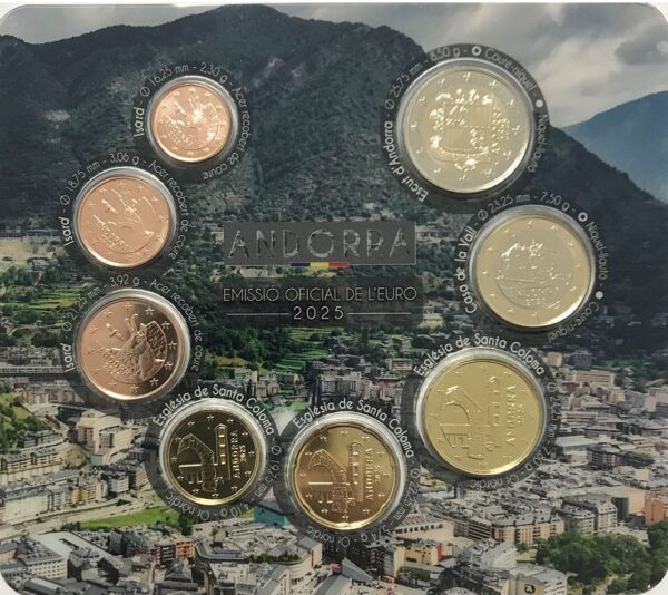 Bu Set Andorra 2025 Bu Brillant Universel - Romacoins